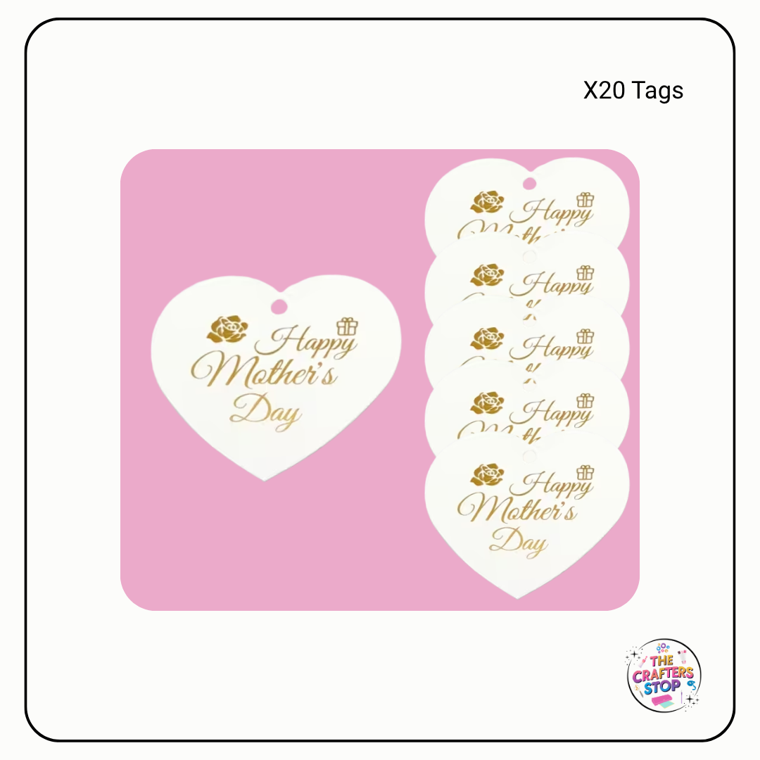 Mother's Day Heart Shaped Gift Tags – The Crafters Stop