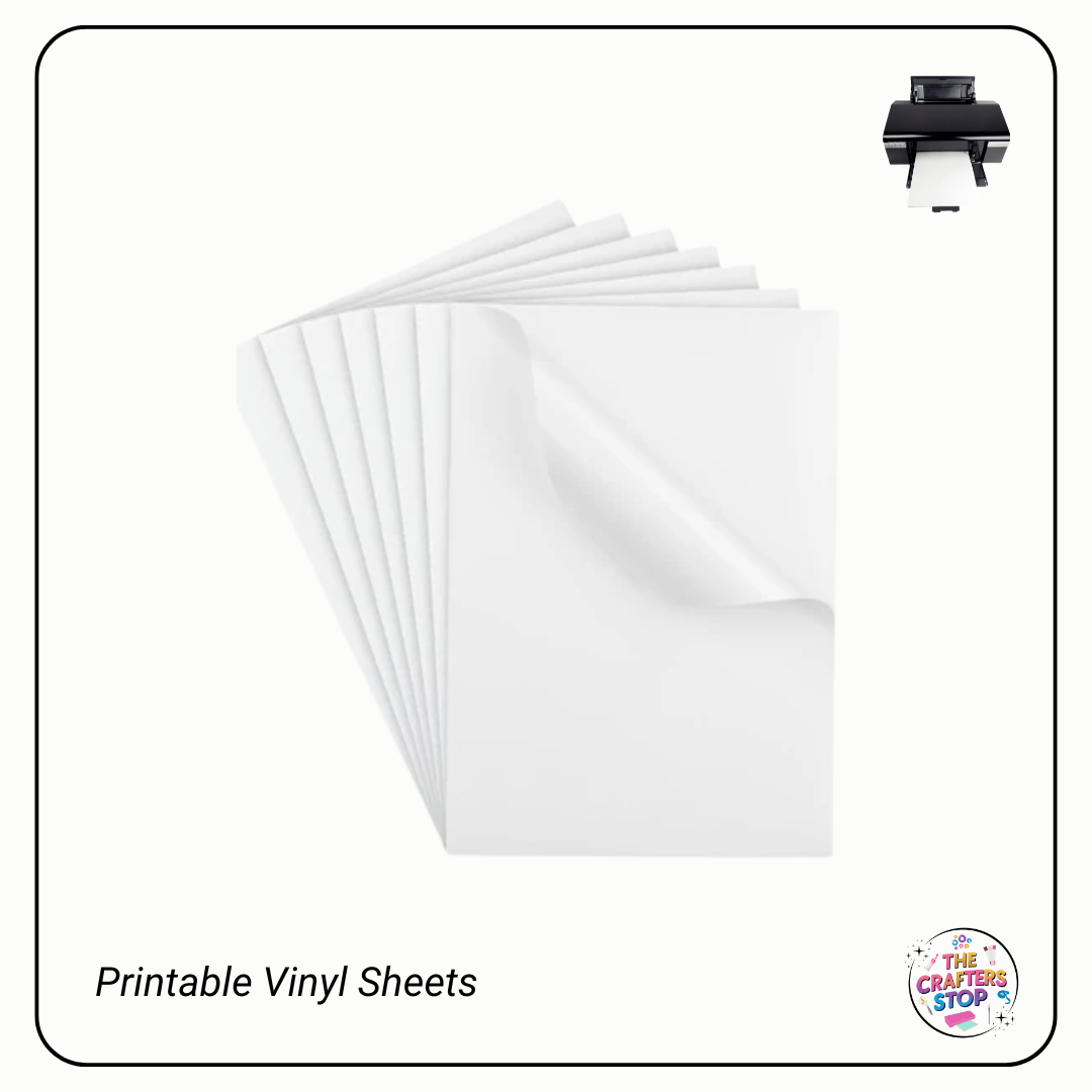A4 Printable Adhesive VINYL Sheets - Inkjet – The Crafters Stop