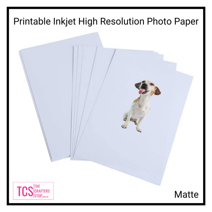 A4 High Resolution Matte Inkjet Photo Paper – The Crafters Stop